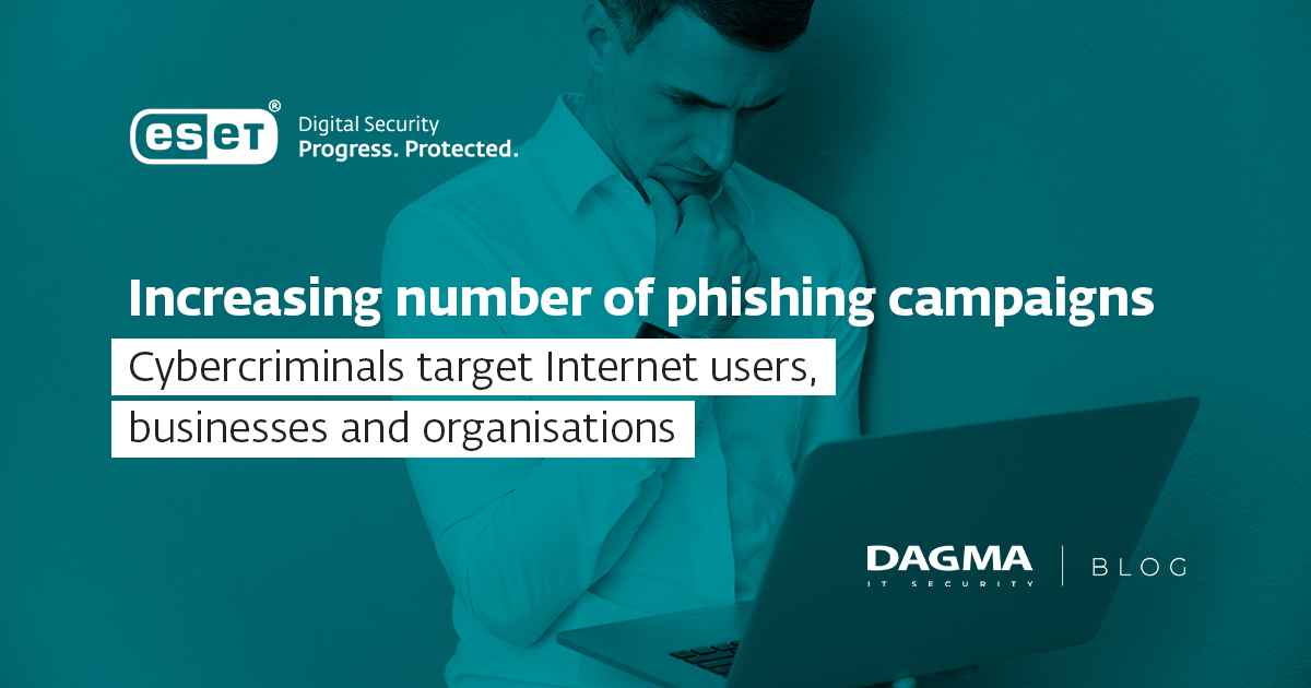 Increasing number of phishing campaigns. Cybercriminals target Internet ...